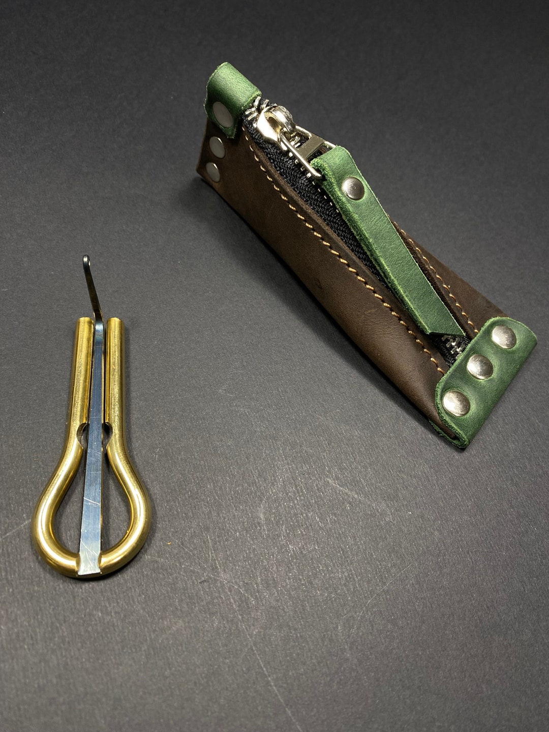 Handmade Leather Jew's Harp Case: Zippered Drymba Cover - Etsy