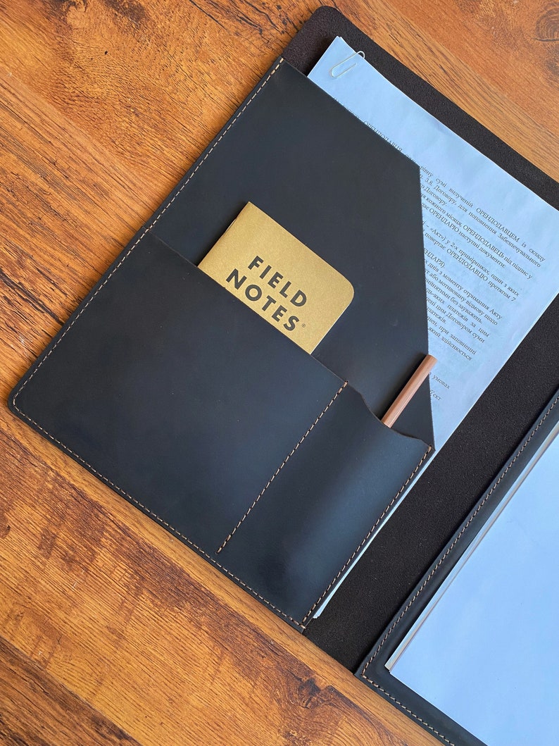 Personalized Leather Clipboard Folder: Handmade A4/A5 Document ...