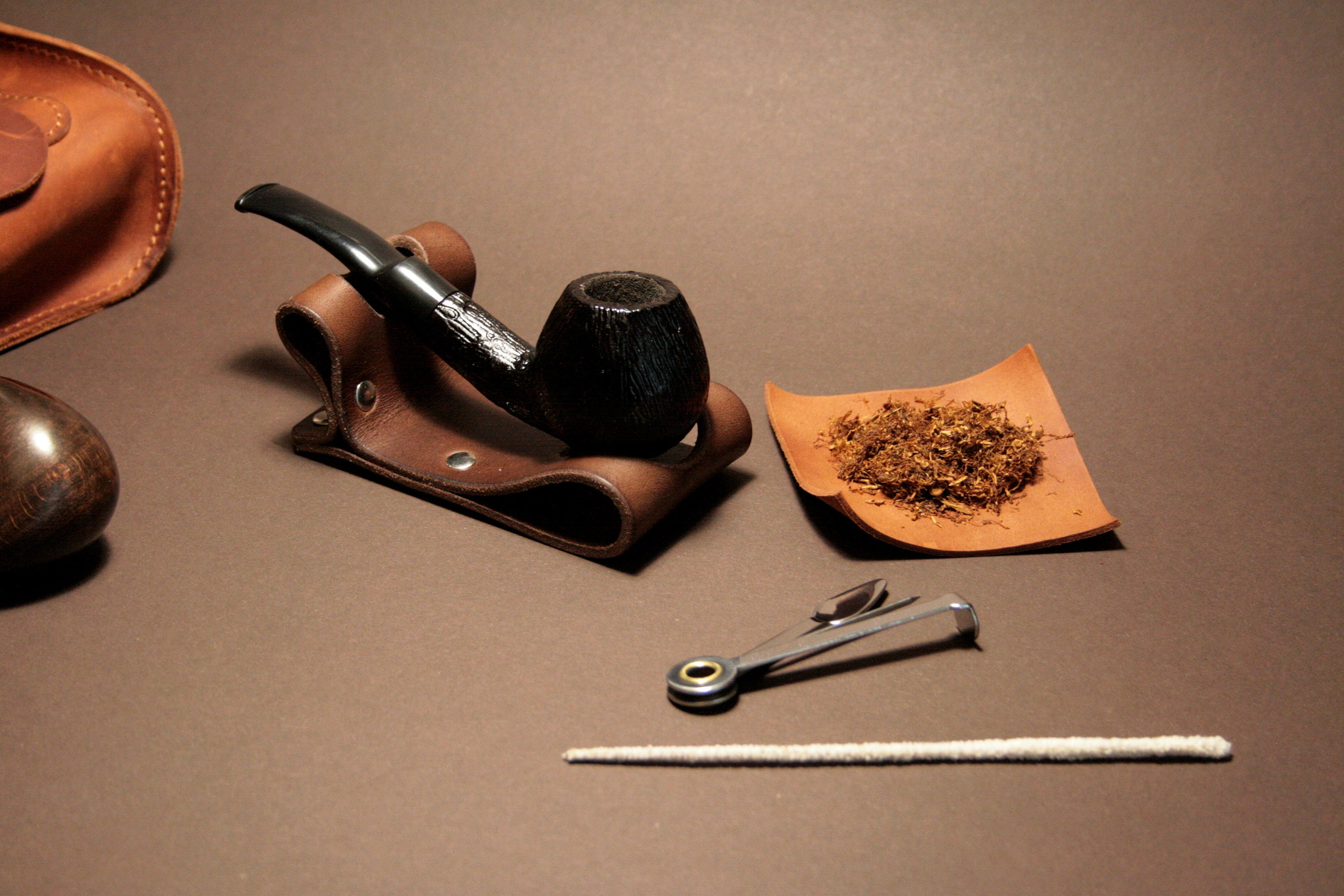 Handmade Leather Pipe Stand, Smoking Accessories - Etsy