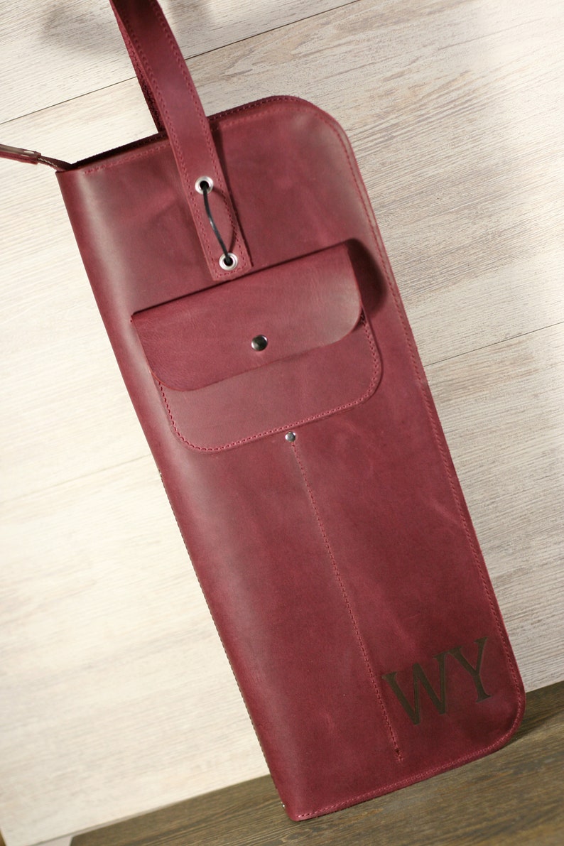 Drum Stick Bag Drumstick Bag With Zip Personalized Leather - Etsy