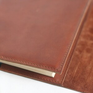 Leather Book Cover Handmade Leather Cover Personalized | Etsy