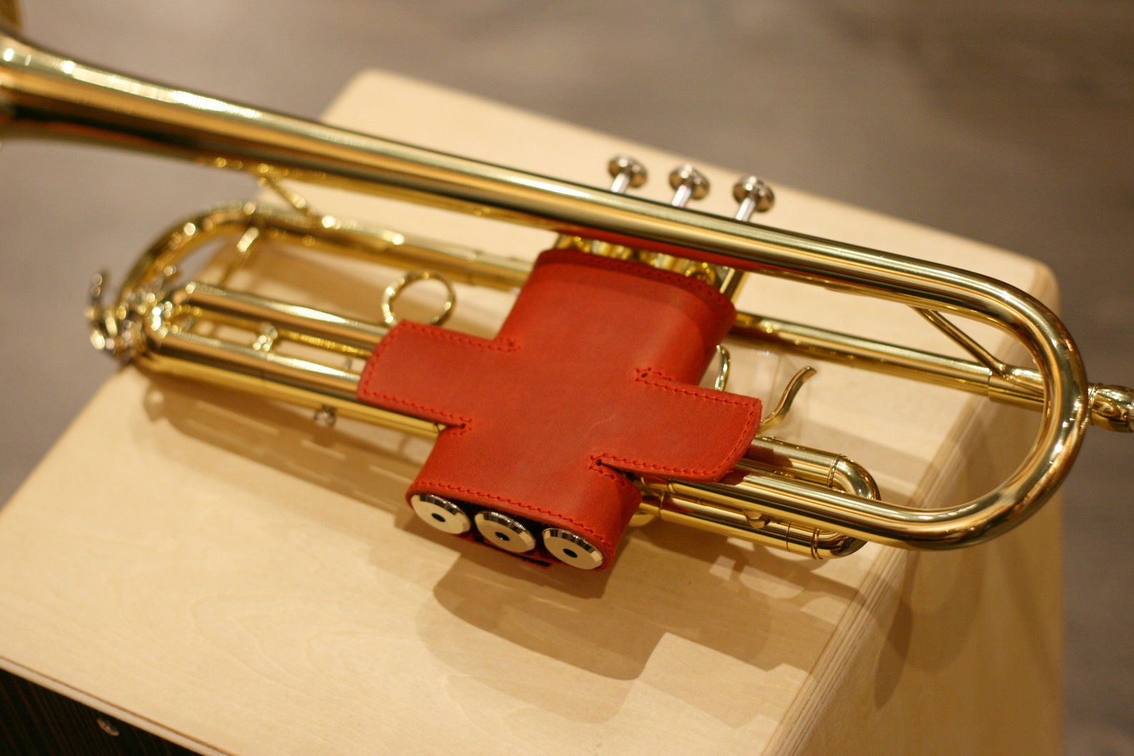 Personalized Leather Trumpet Valve Guard: Crazy Horse Leather - Etsy