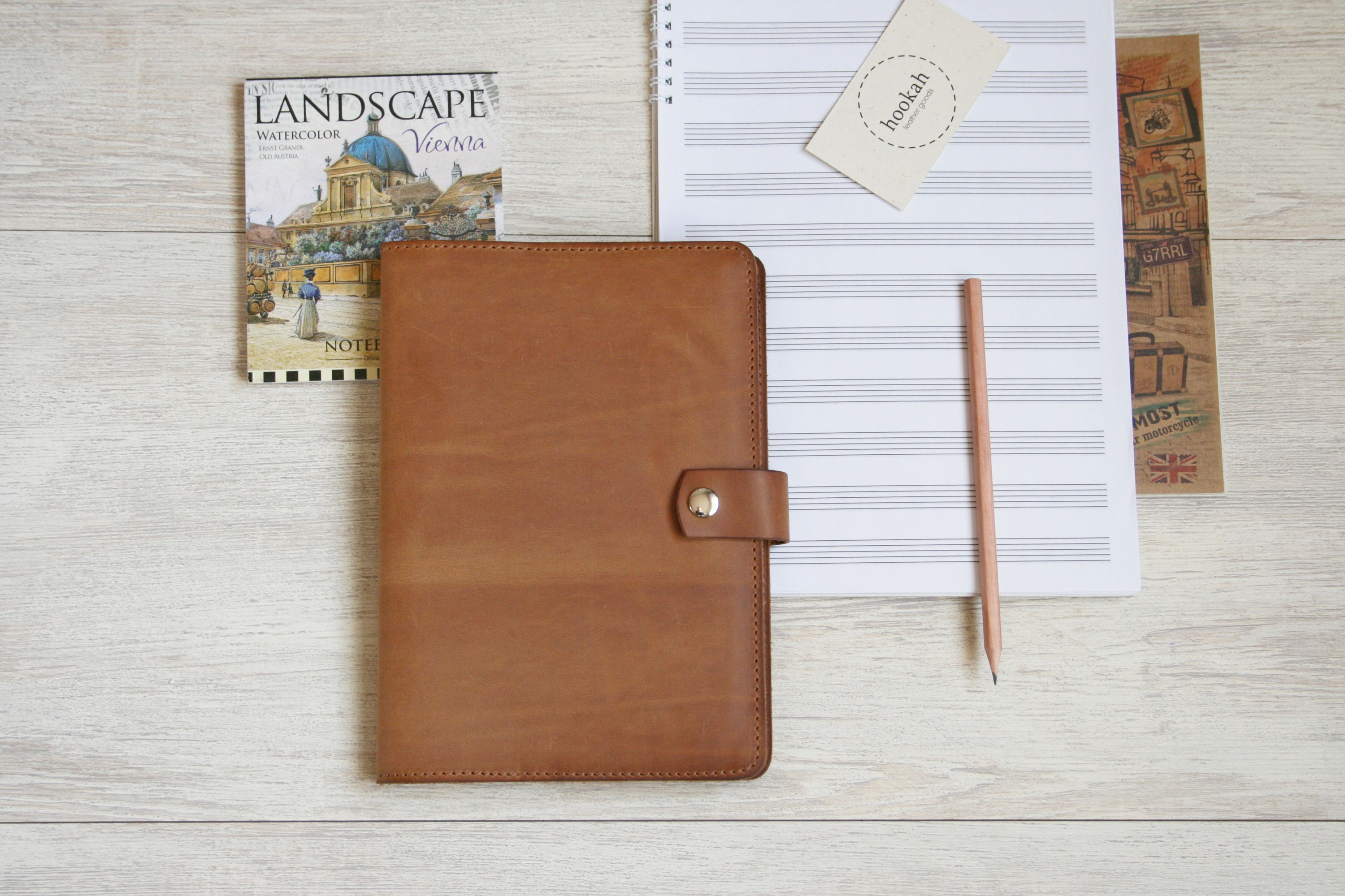 Leather Notebook Cover A5 Personalized Cover A5 - Etsy UK