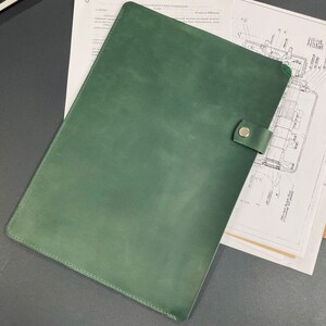 Slim Folder, Leather Folder, Leather Portfolio, Personalized Holder A5 ...