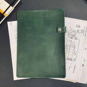 Slim Folder, Leather Folder, Leather Portfolio, Personalized Holder A5 ...