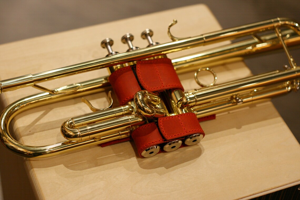 Personalized Leather Trumpet Valve Guard: Crazy Horse Leather - Etsy