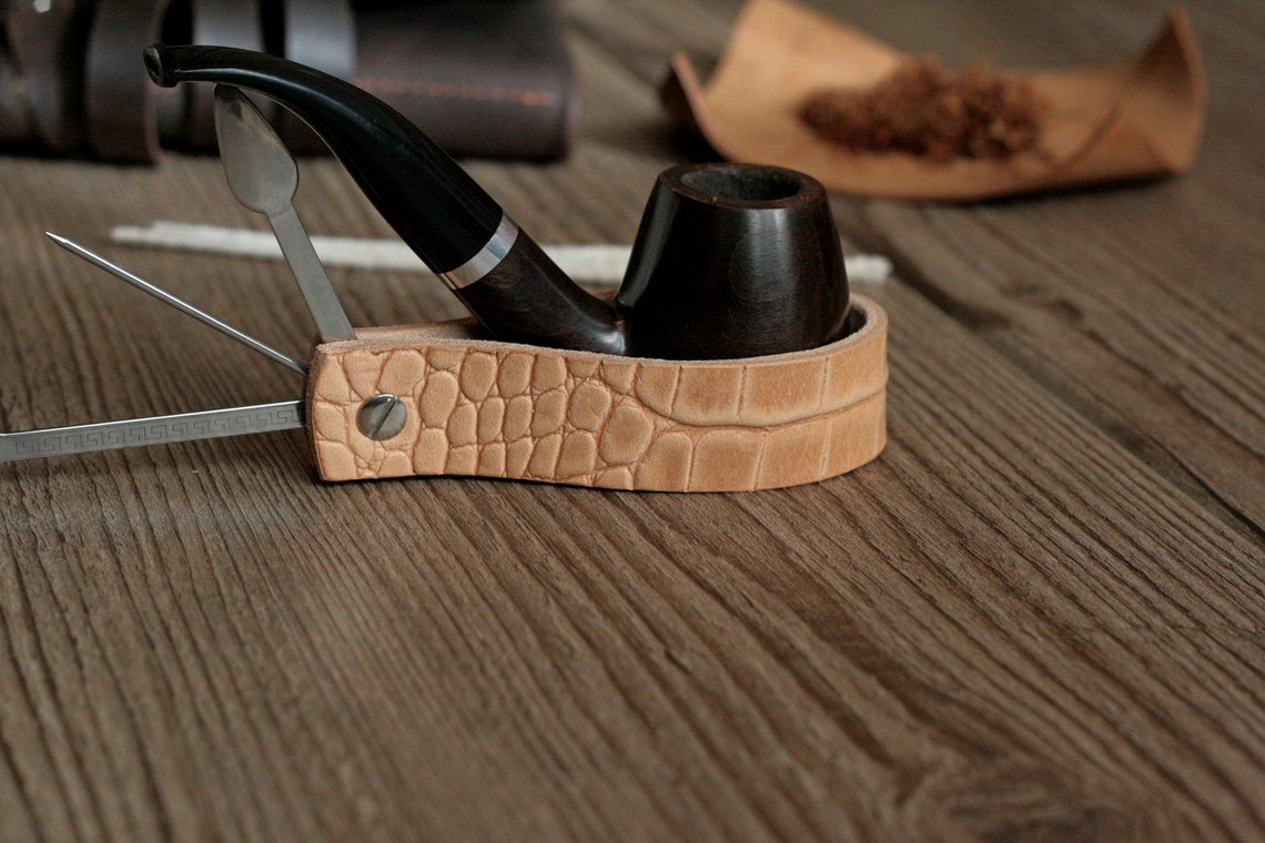 Leather Pipe Stand Pipe Cleaning Tools Pipe Holder Pipe Rack | Etsy