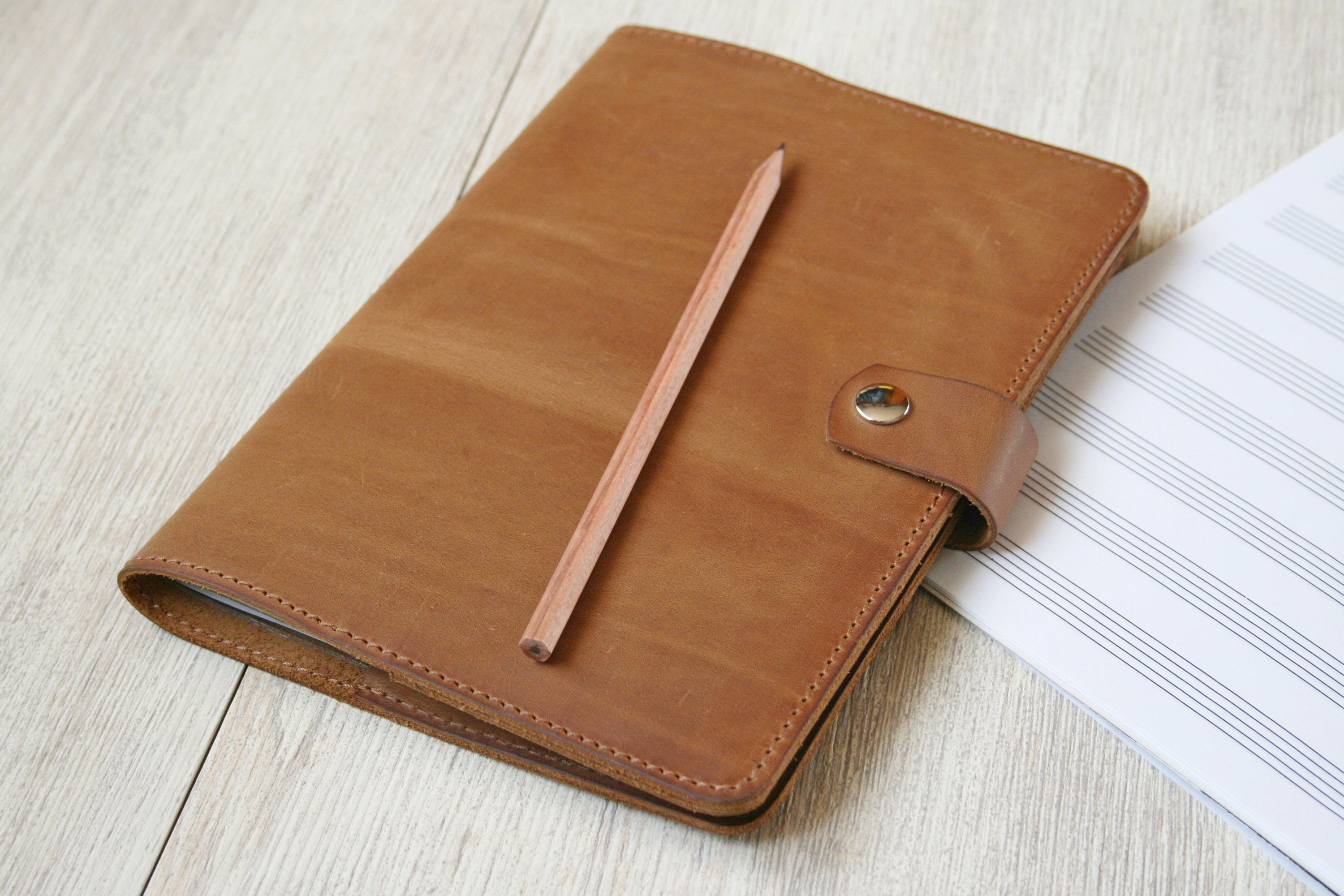 Leather Notebook Cover A5 Personalized Cover A5 - Etsy