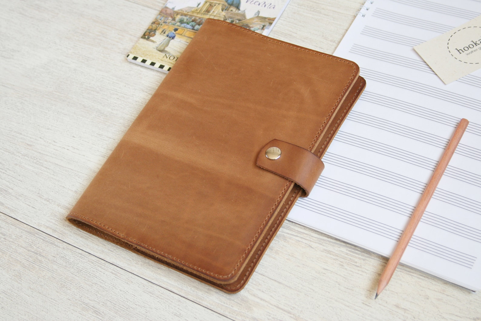 Leather Notebook Cover A5 Personalized Cover A5 - Etsy