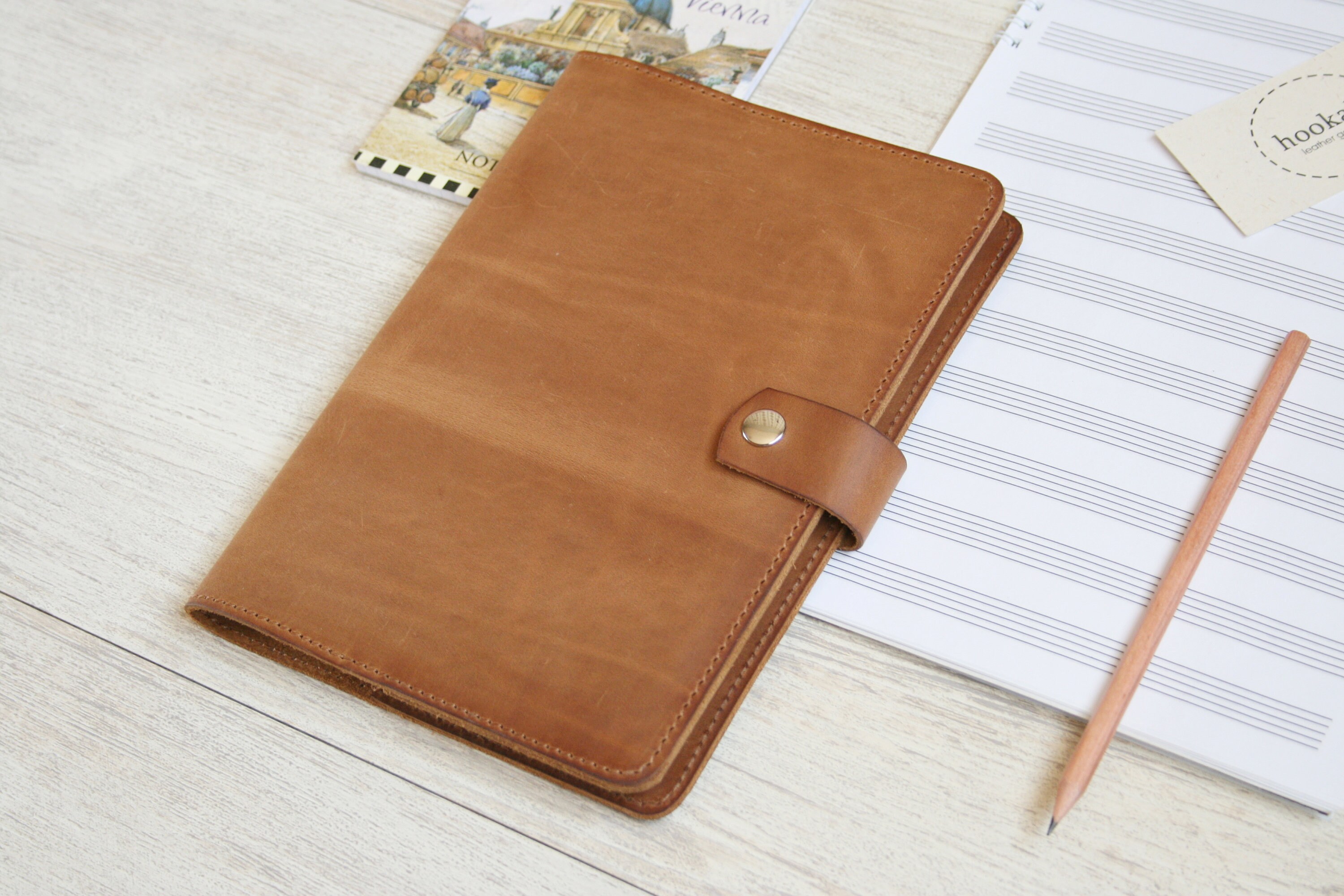Leather Notebook Cover A5 Personalized Cover A5 - Etsy UK
