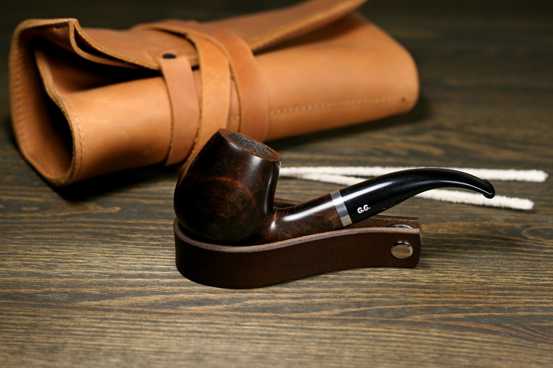 Leather Pipe Stand Pipe Cleaning Tools Personalized Pipe Stand Pipe ...