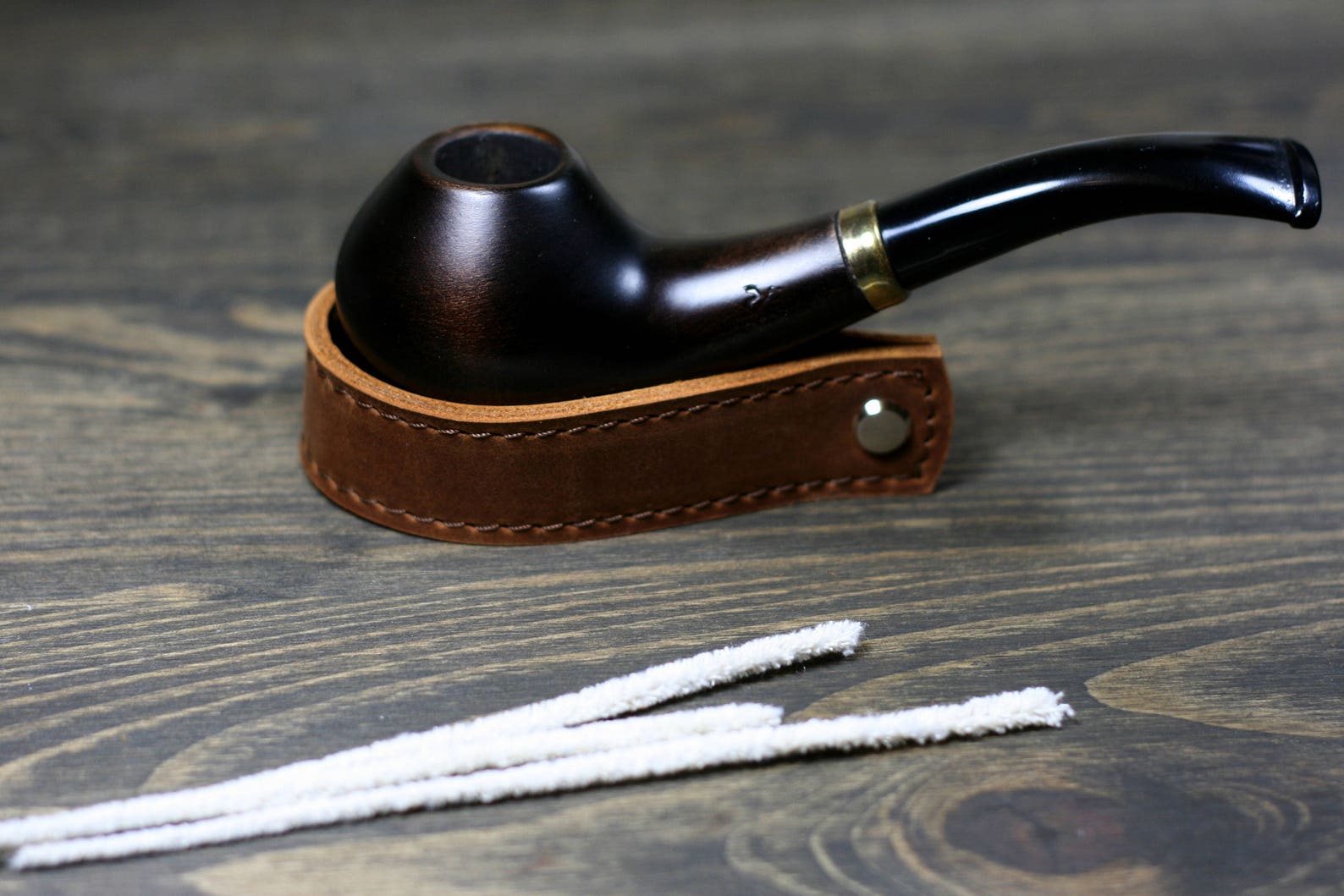 Leather Pipe Stand Personalized Pipe Stand Pipe Holder Smoking ...