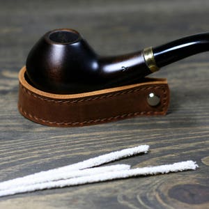 Leather Pipe Stand Personalized Pipe Stand Pipe Holder Smoking ...