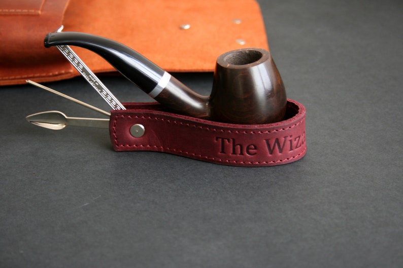 Leather Pipe Stand Personalized Pipe Stand Pipe Cleaning Tools - Etsy