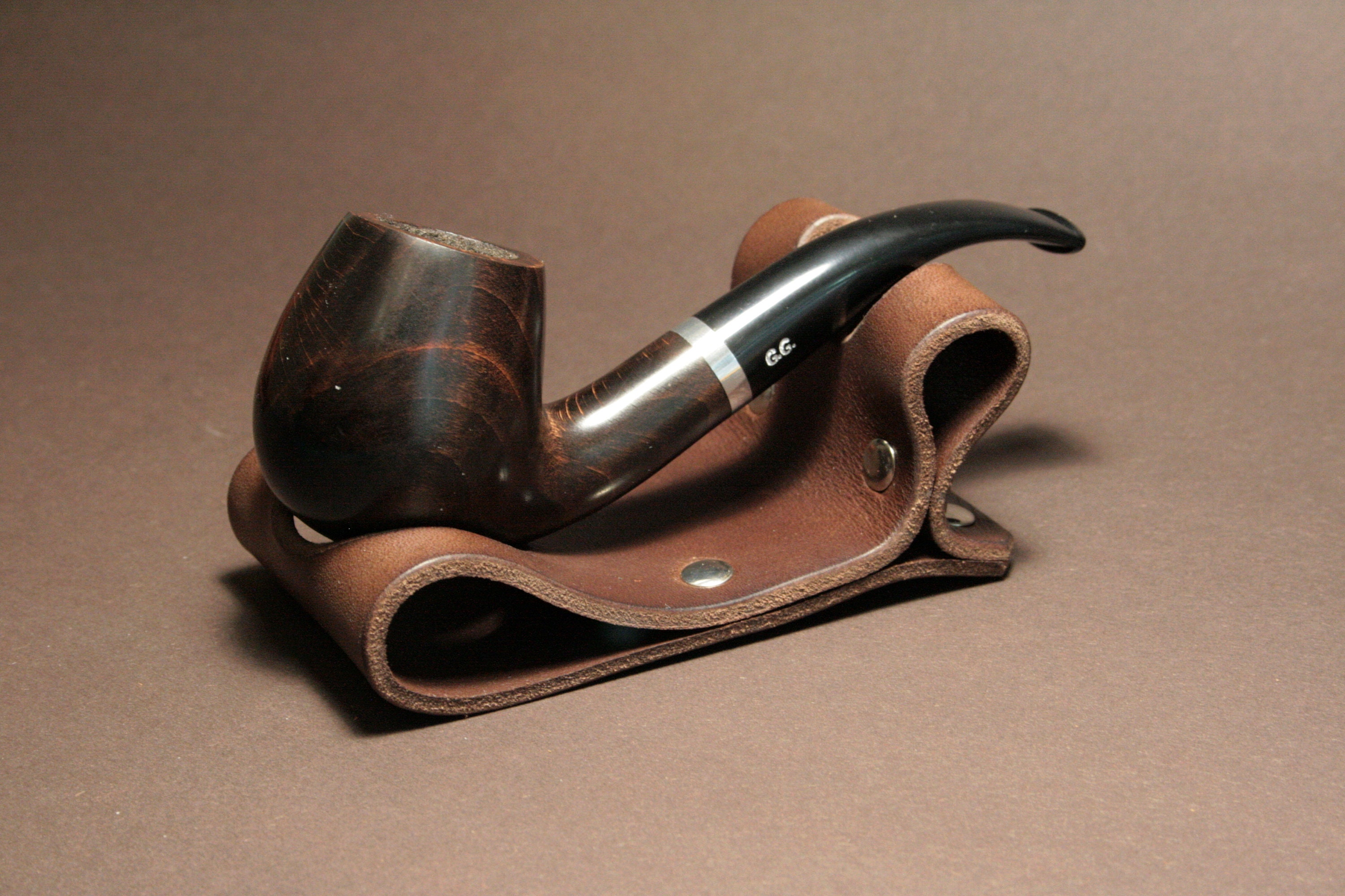 Leather Pipe Stand Handmade Pipe Stand Pipe Holder Pipe Rack | Etsy