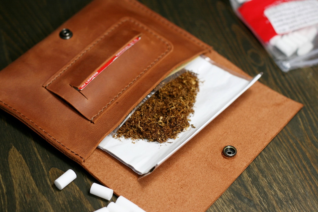 Leather Tobacco Pouch Leather Tobacco Roll Tobacco Bag - Etsy