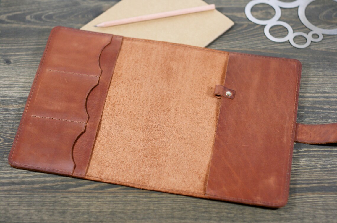 Leather Notebook Cover A5 Personalized Cover A5 | Etsy