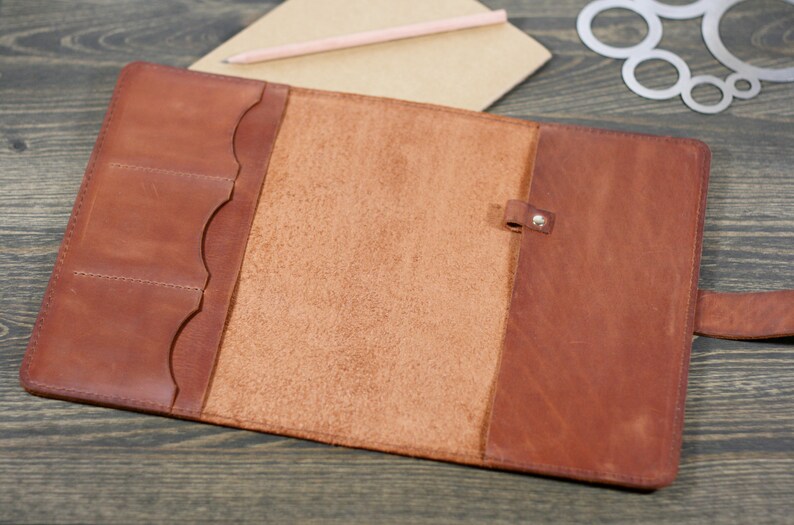 Leather Notebook Cover A5 Personalized Cover A5 | Etsy