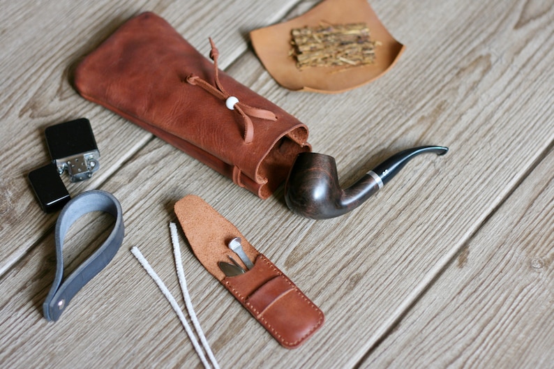 Personalized Leather Pipe Bag, Travel Pipe Case - Etsy