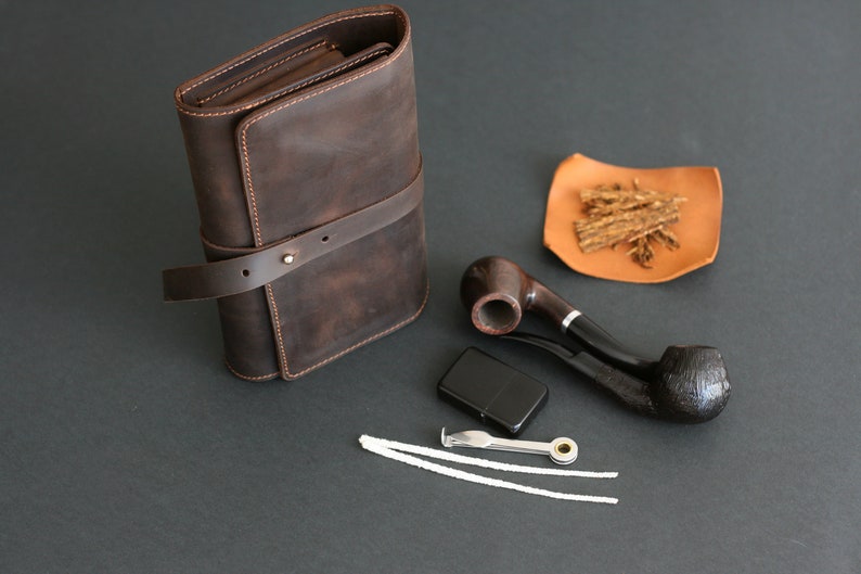 Leather Pipe Pouch Leather Pipe Roll Personalized Pipe Pouch | Etsy