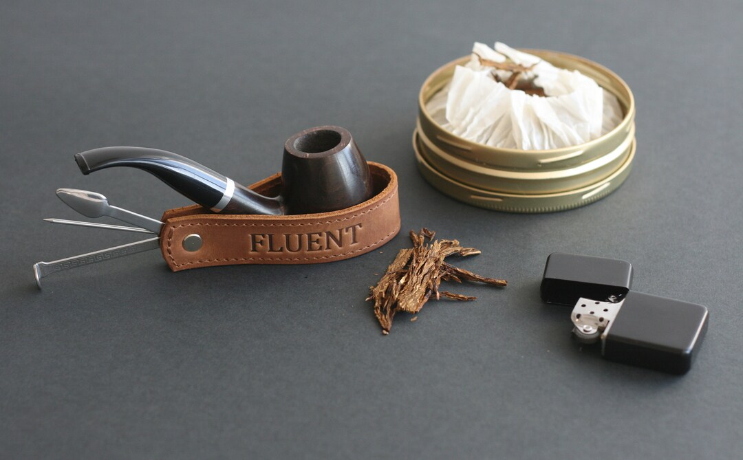 Leather Pipe Stand Personalized Pipe Stand Pipe Cleaning Tools - Etsy