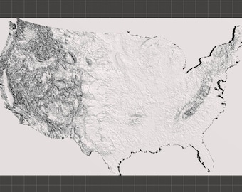 3d Stl World Map - Etsy