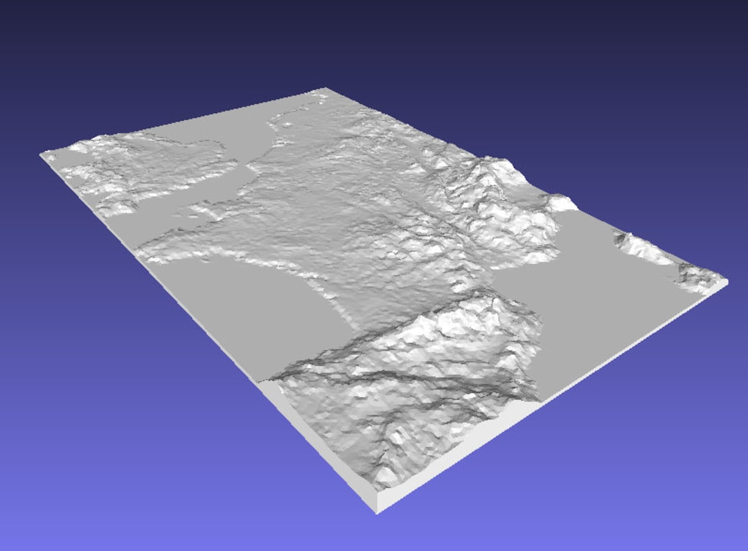 France 3D Map Model STL - Etsy