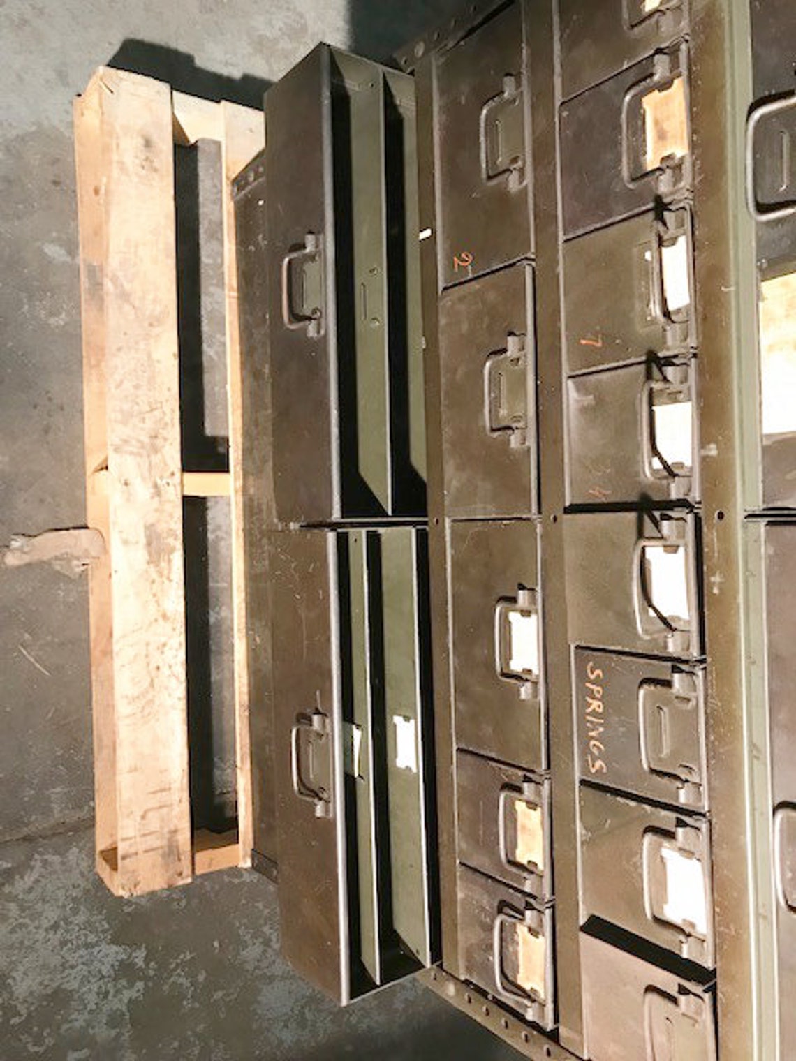 Vintage Colossal 1940's American Industrial Multi Drawer Parts Cabinet ...