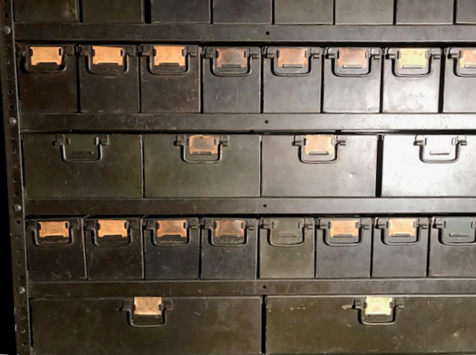 Vintage Colossal 1940's American Industrial Multi Drawer Parts Cabinet ...