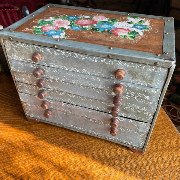 Hand Painted Chest - Etsy