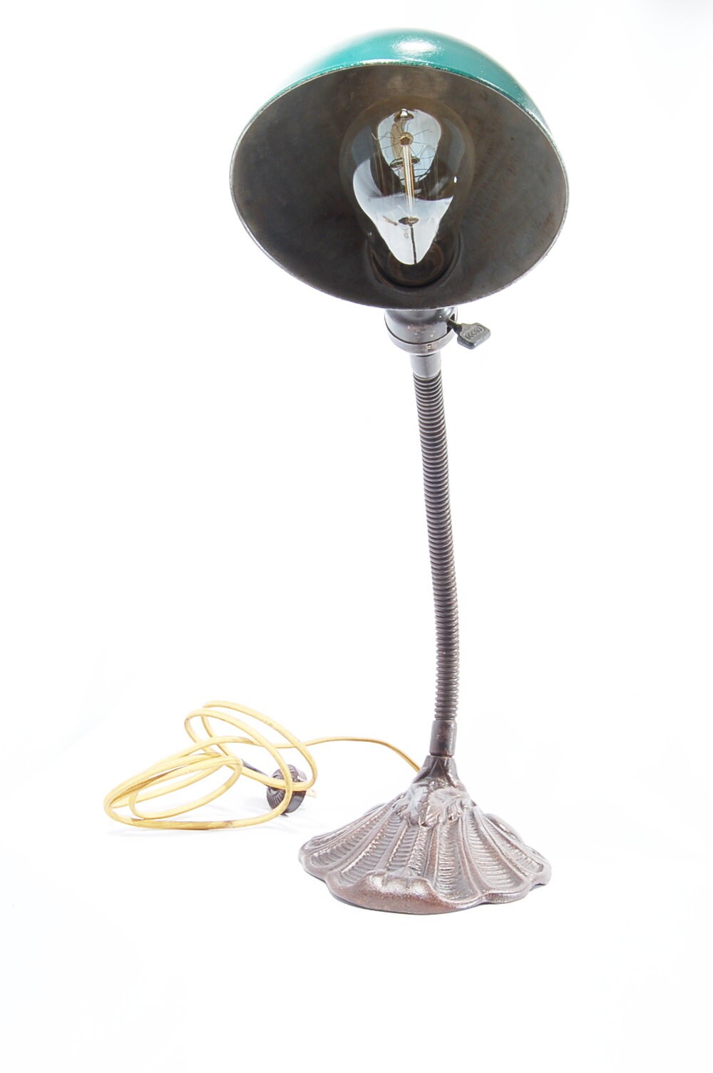 Antique Peerless Goose Neck Desk Lamp. - Etsy