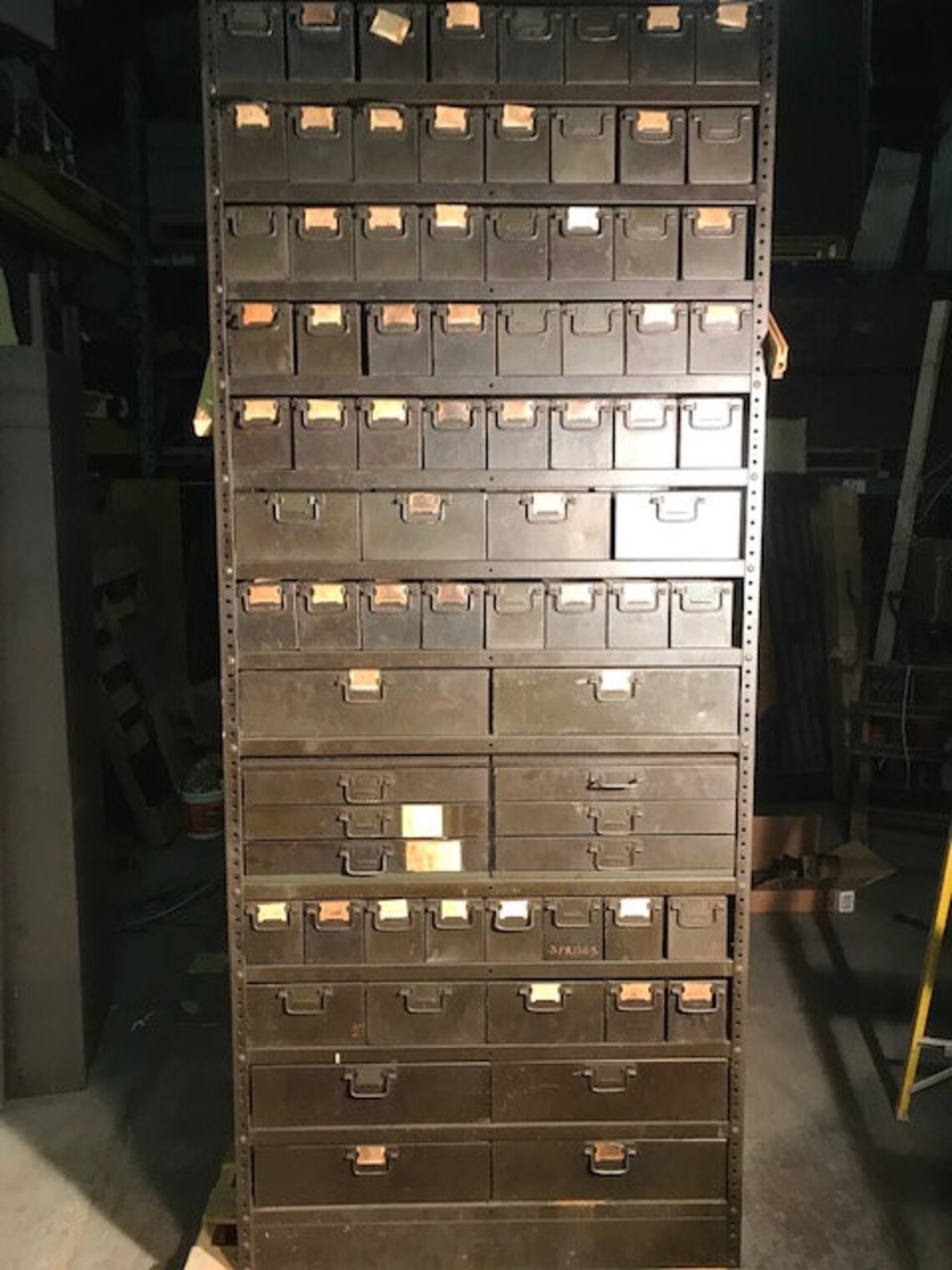 Vintage Colossal 1940's American Industrial Multi Drawer Parts Cabinet ...
