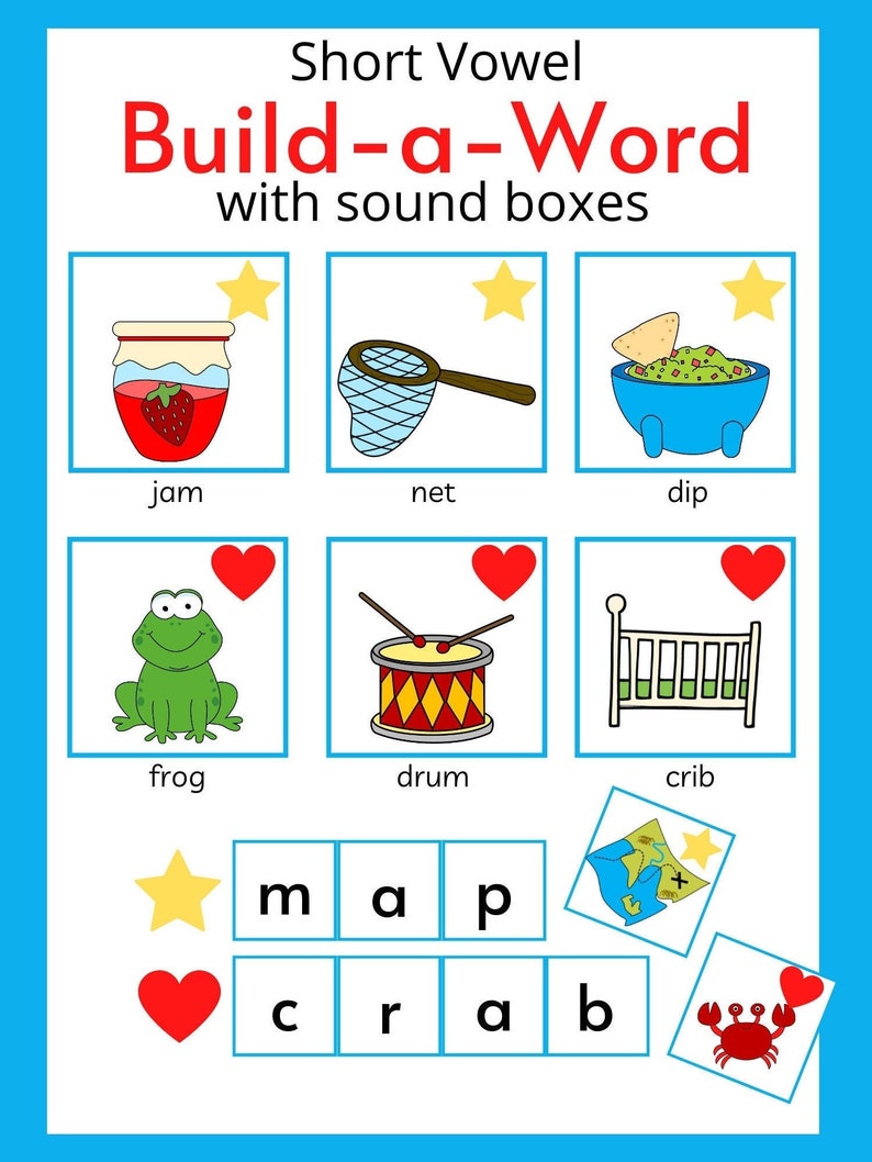 Short Vowel Spelling With Cvc and Blends - Etsy