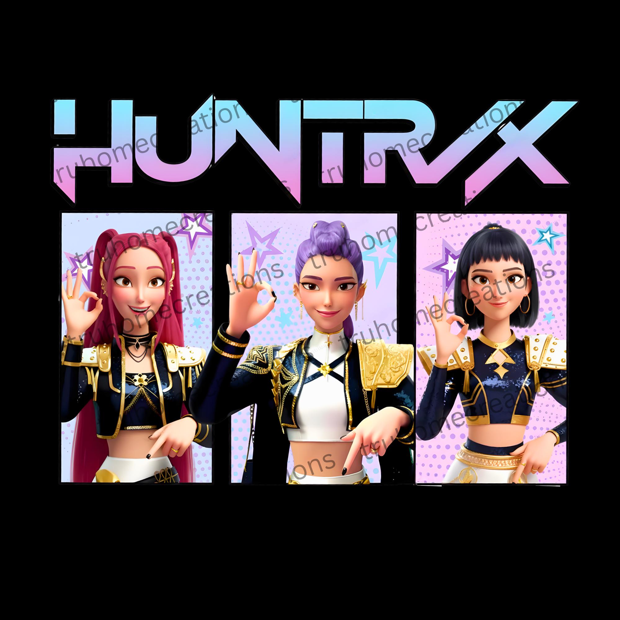 Huntrix, Huntrx, KPOP Demon Hunters Girls Rumi Golden PNG Digital FILES ...