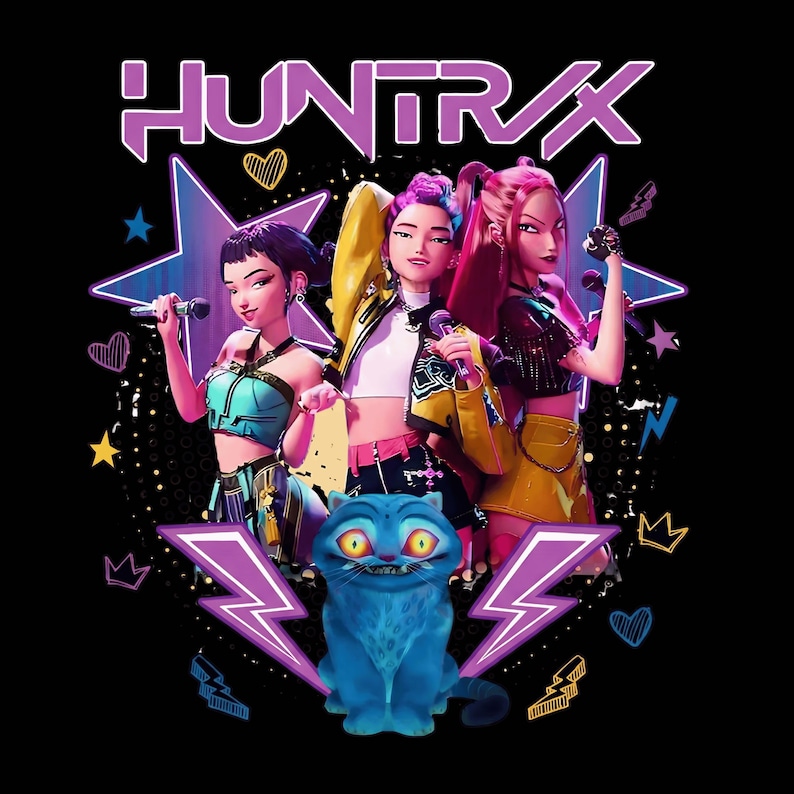 Kpop demon hunters huntr/x huntix mira zoey rumi digitaal bestand png ...