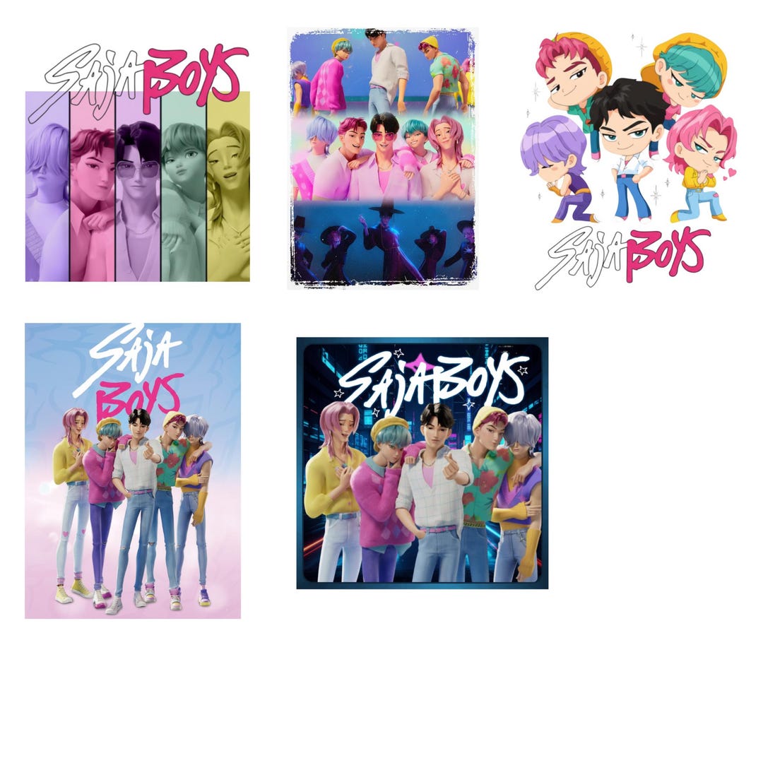Kpop Demon Hunters Saja Boys Huntix Digital File Png Merch - Etsy