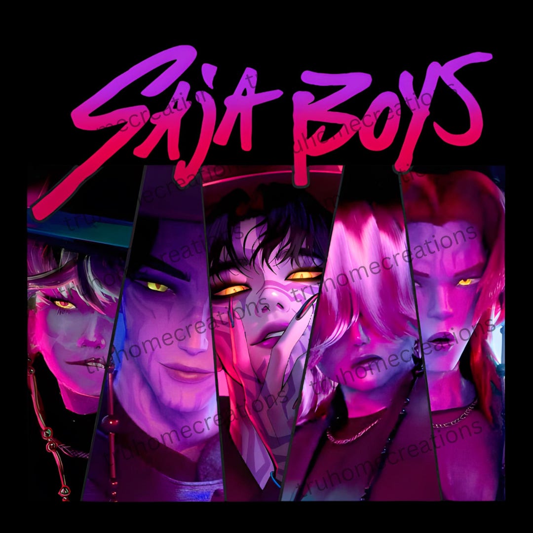 Kpop Demon Hunters Saja Boys Huntix Digital File Png Merch - Etsy UK