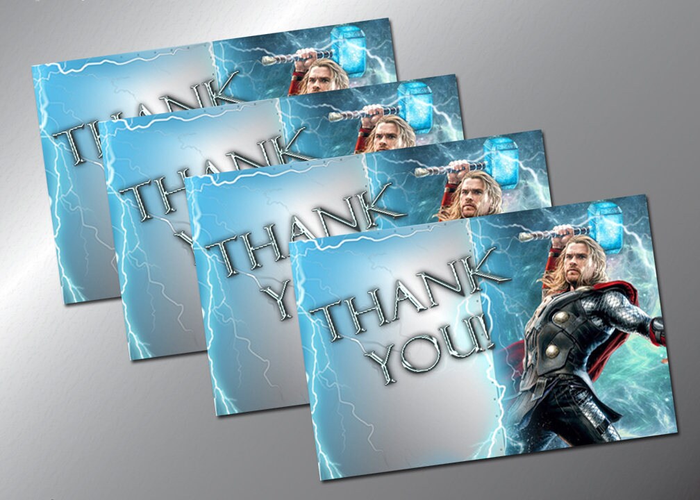 Thor Goodie Bags imprimible / Thor gracias tarjetas / Thor imprimibles ...