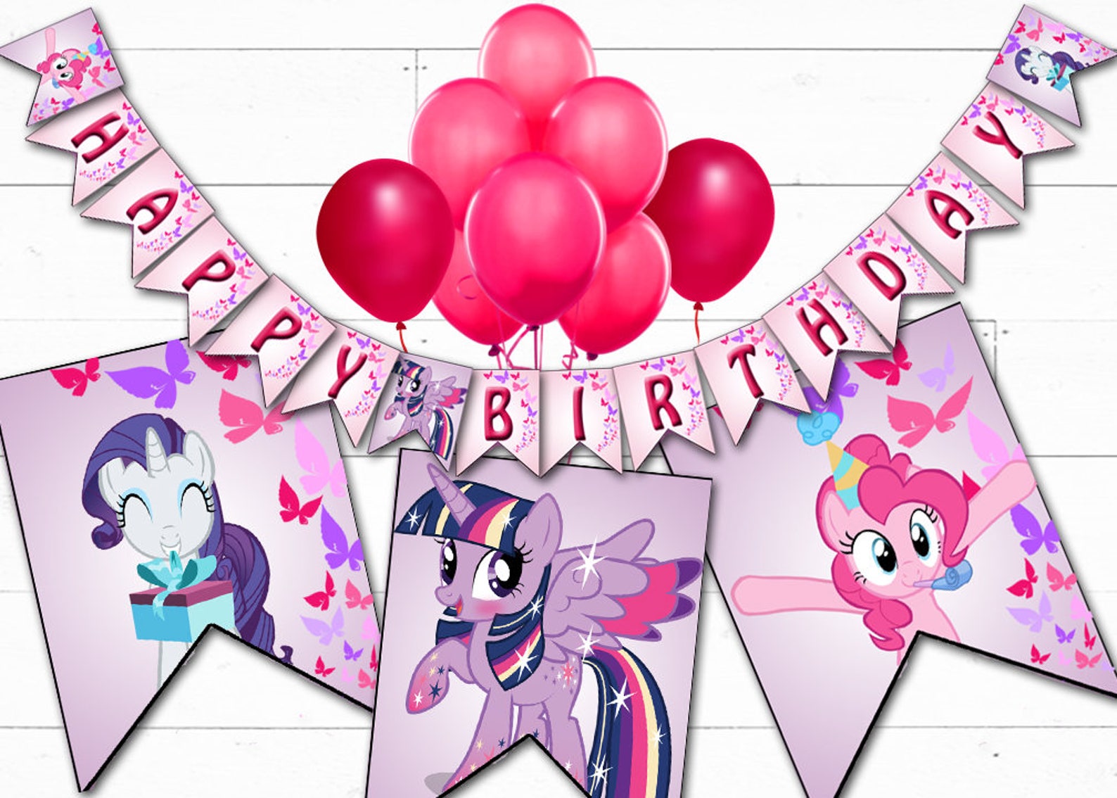 My Little Pony Birthday Decorations | My Little Pony Banner Printable ...