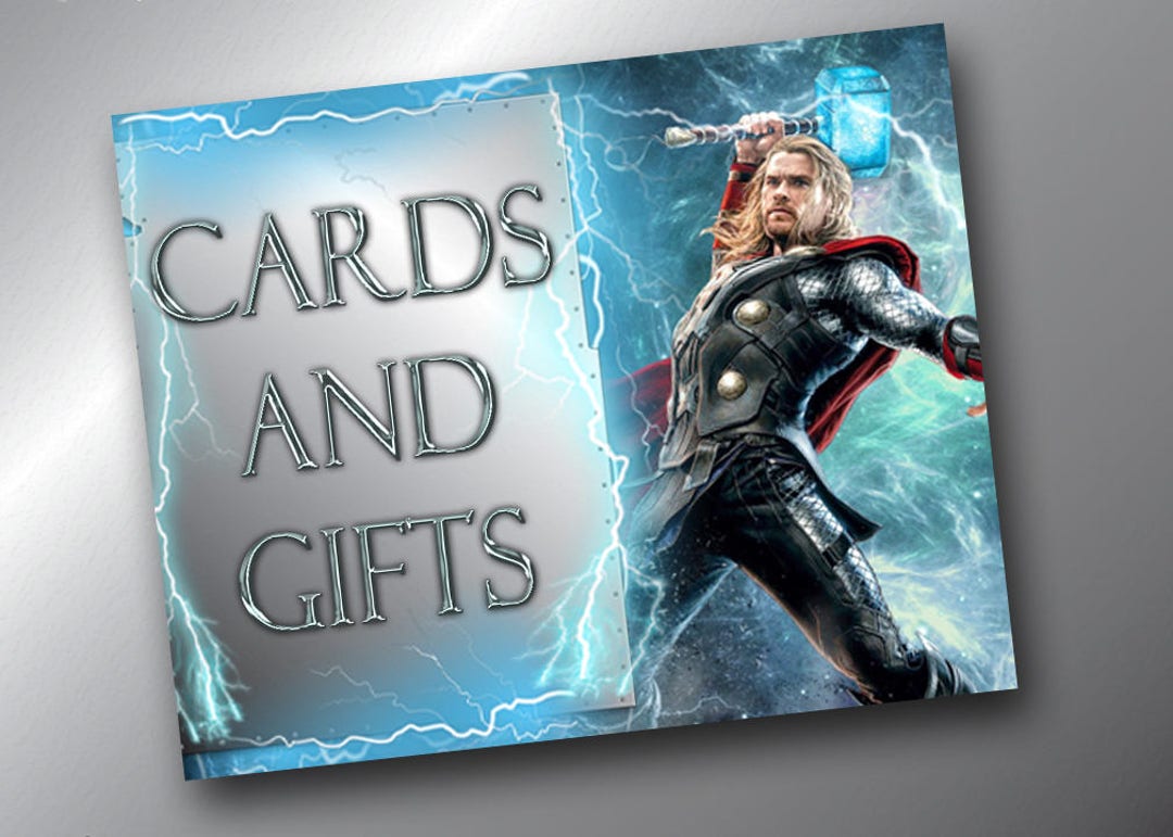 Thor Birthday Sign Printable | Thor Party Decorations | Thor Birthday ...