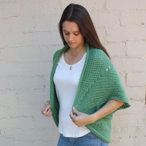 Solid Granny Square Shrug PDF Download, Granny Square Shrug, Crochet ...