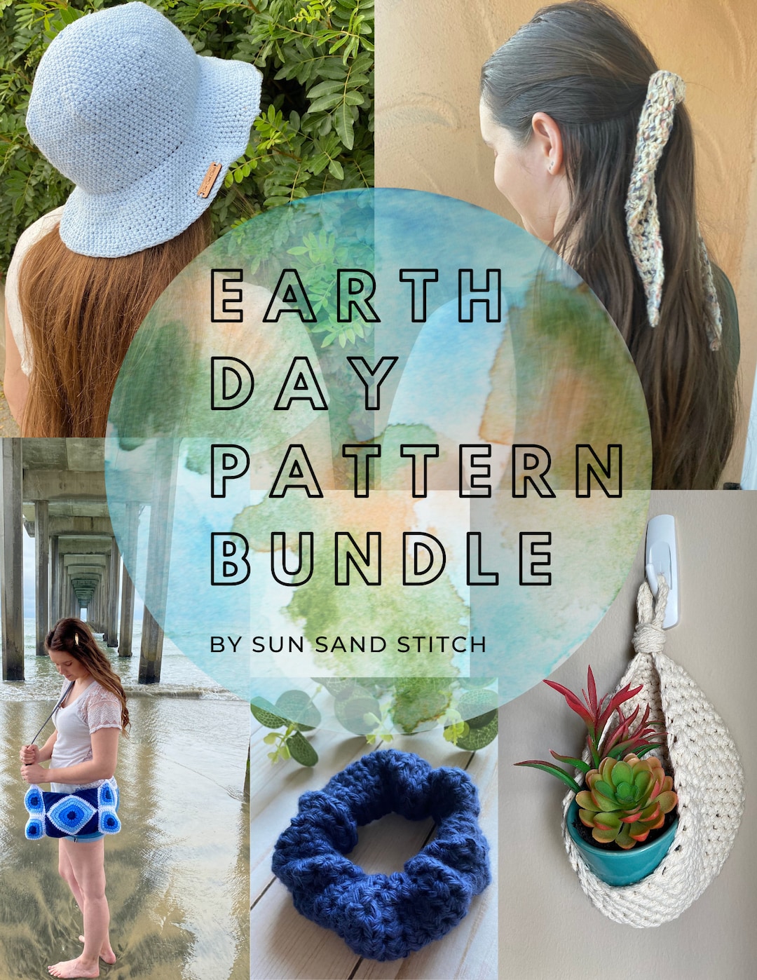 2021 Earth Day Bundle, Crochet Pattern Bundle, Sustainable Crochet ...