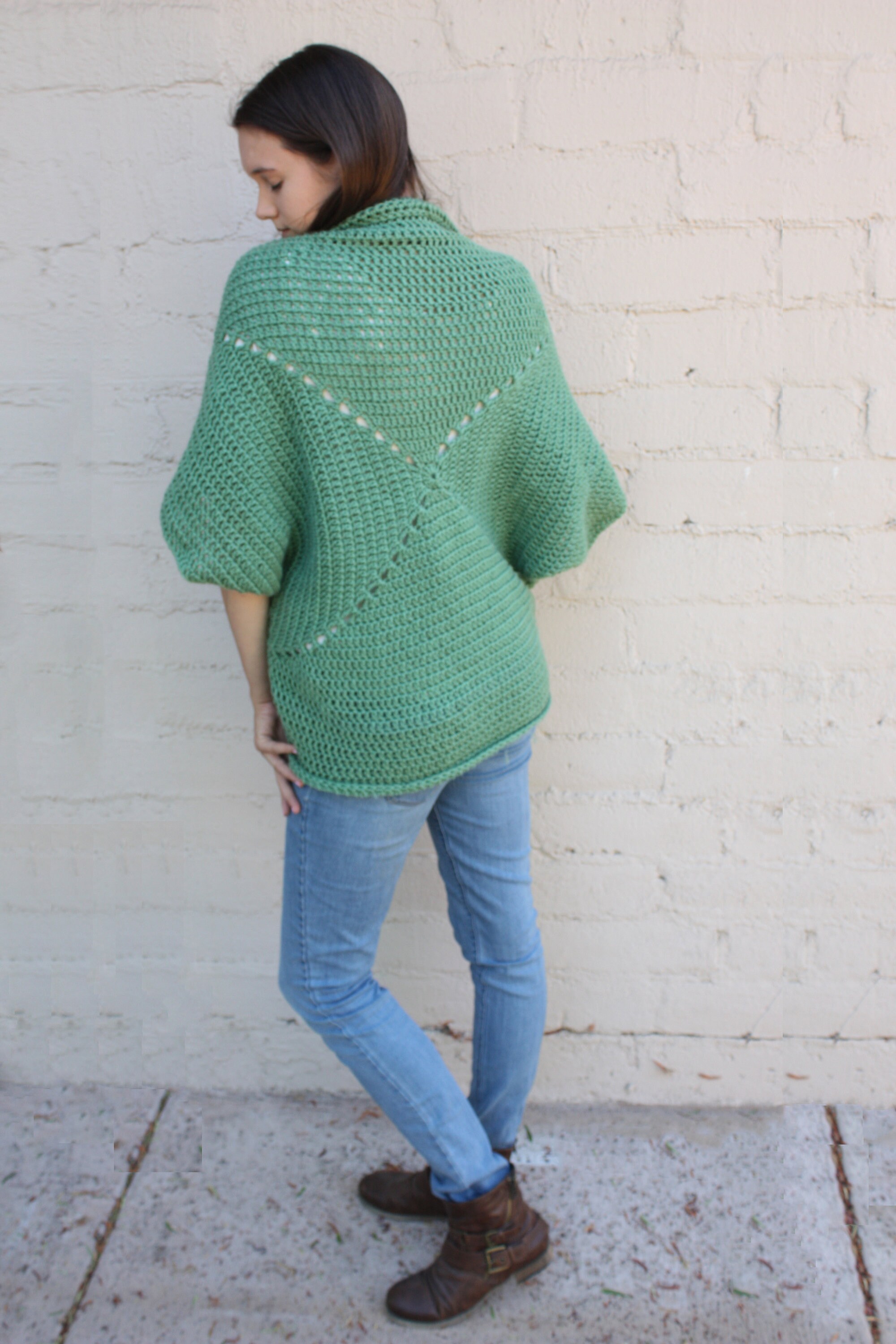 Solid Granny Square Shrug PDF Download, Granny Square Shrug, Crochet ...