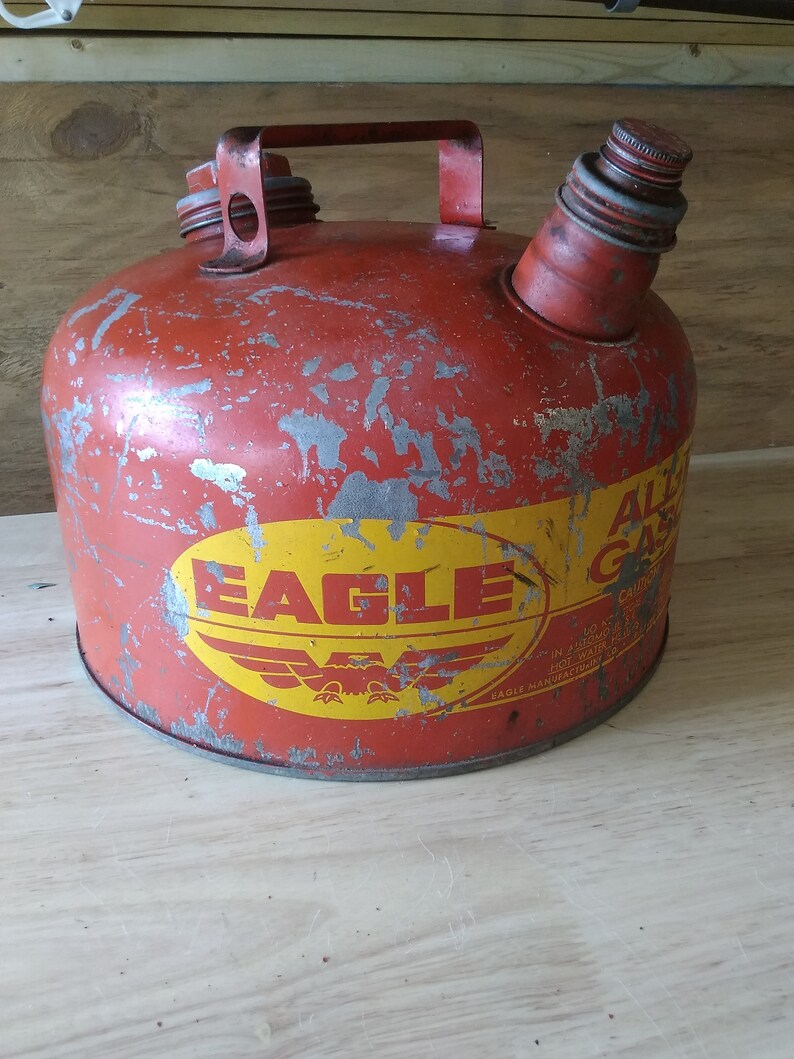 Antique 2 1/2 Gallon Rustic Gas Can - Etsy