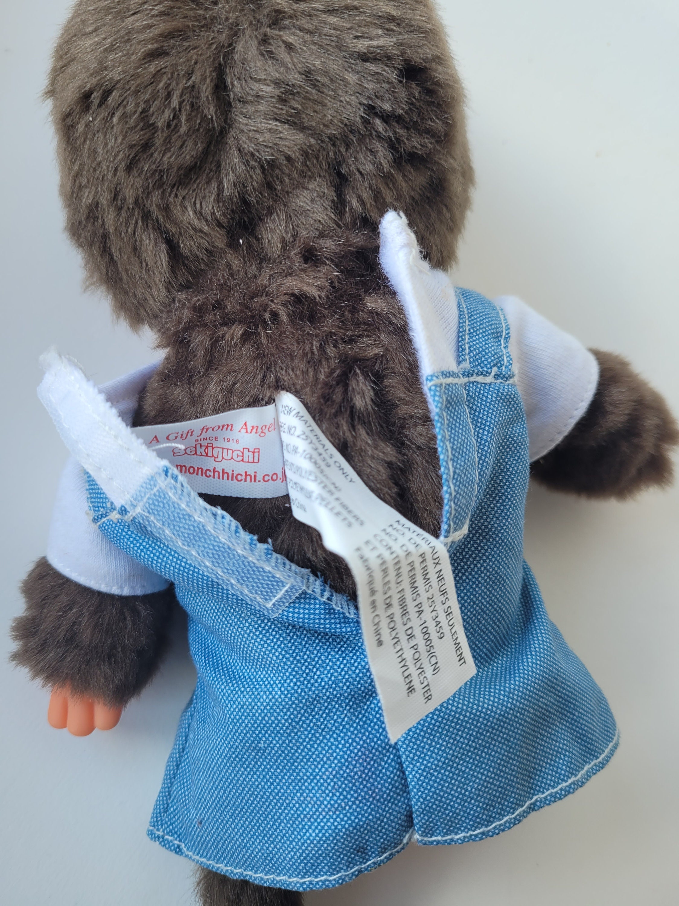 Vintage Monchhichi/monchichi Monkey Doll in Dress 8inch Tall - Etsy