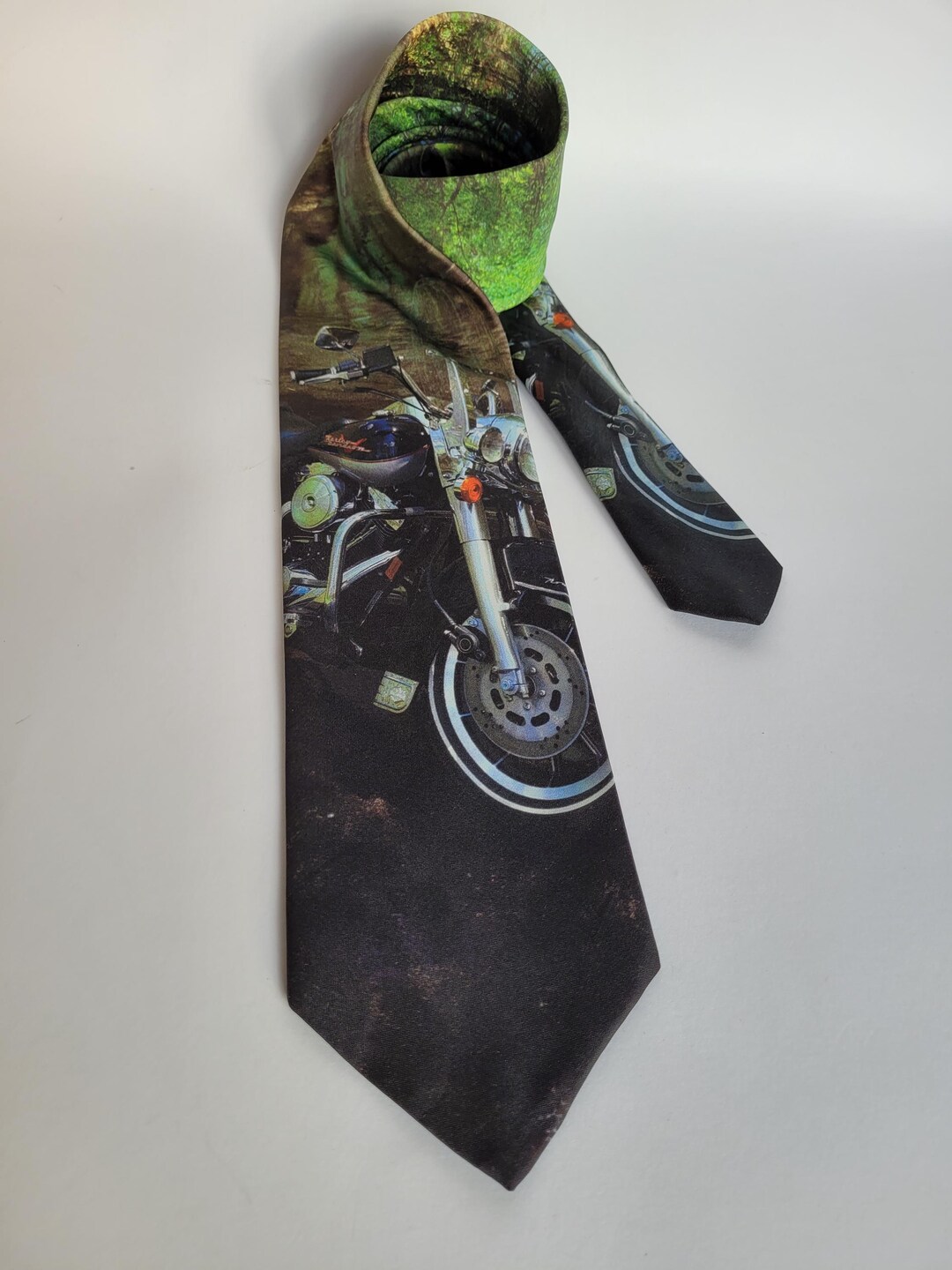 Ralph Marlin Harley Davidson Road King Bike Neck Tie 1995 Vintage - Etsy
