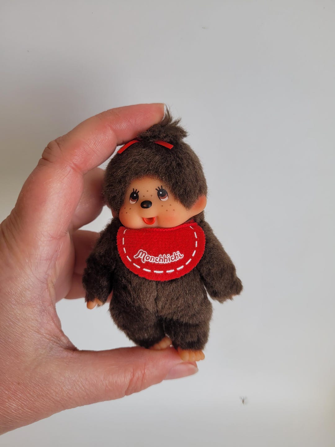Vintage Sekiguchi Tiny Monchhichi/monchichi Monkey Doll Key Chain 3 1 ...