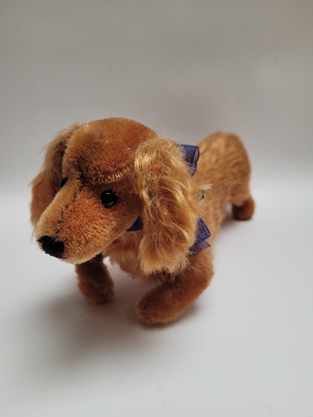 Steiff Waldi Dachshund Dog Standing Mohair Plush 10in Long,wood Filled ...