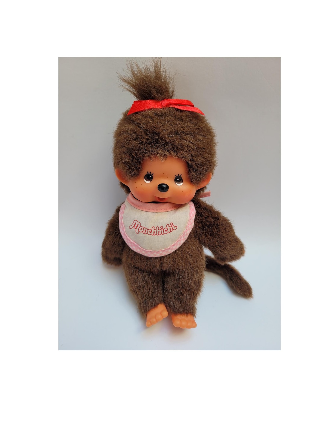 Vintage Monchhichi/monchichi Monkey Girl Doll in Bib , 8inch - Etsy