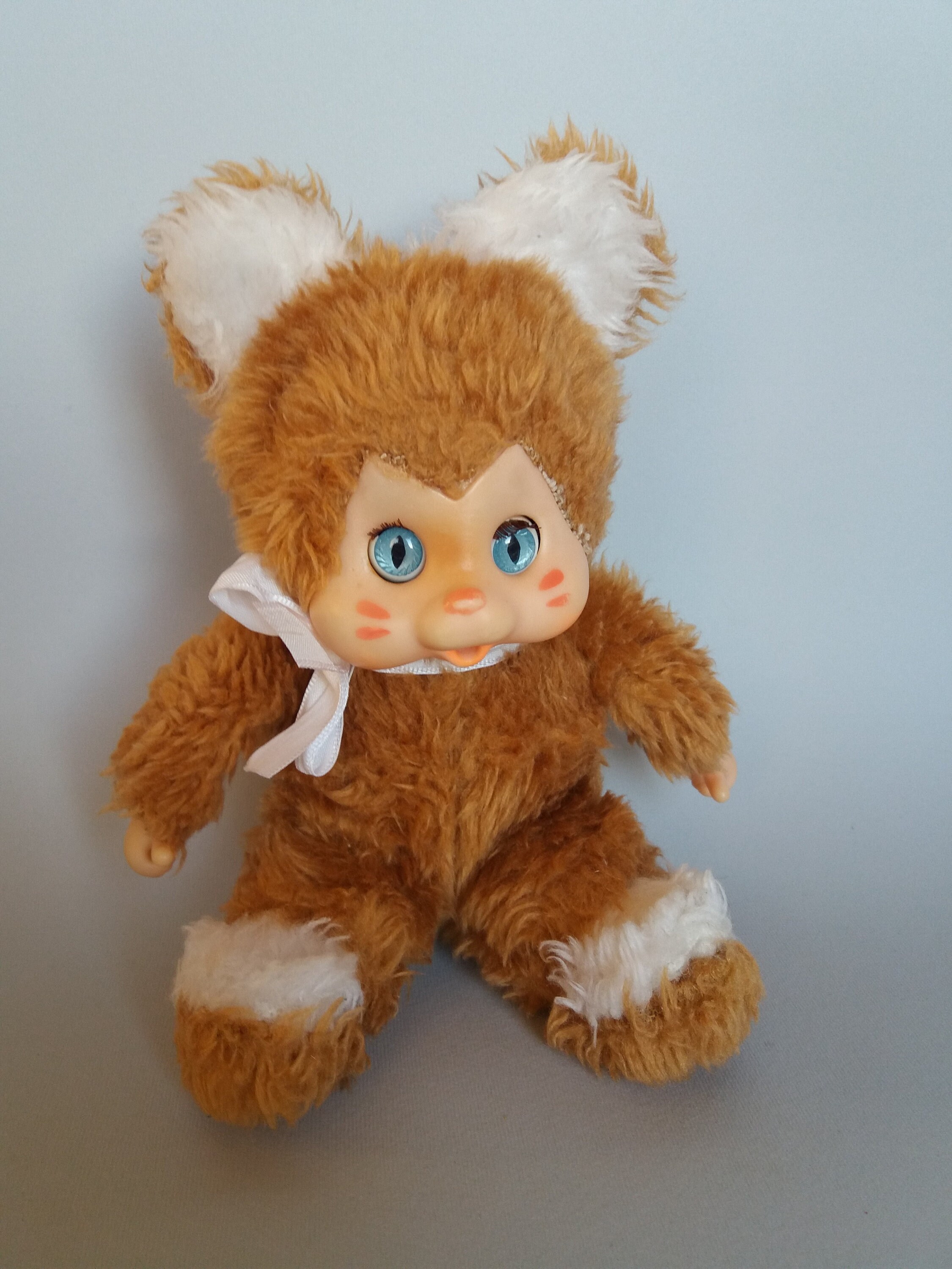 Vintage Monchhichi Washino Nyami Cat Plush Toy 8sleep - Etsy